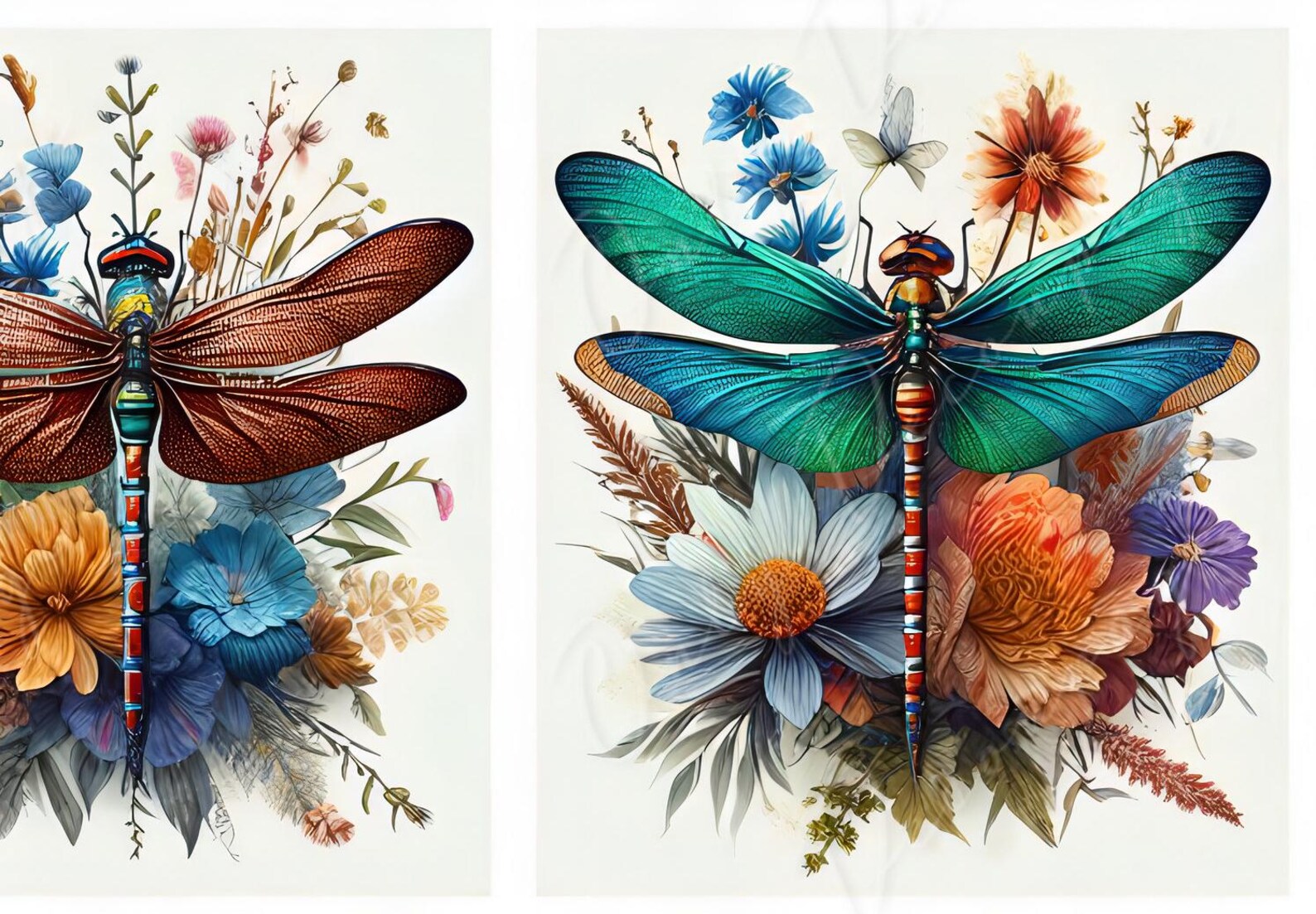 Large Decoupage Paper for Furniture - Dragonfly - Rice Paper ...