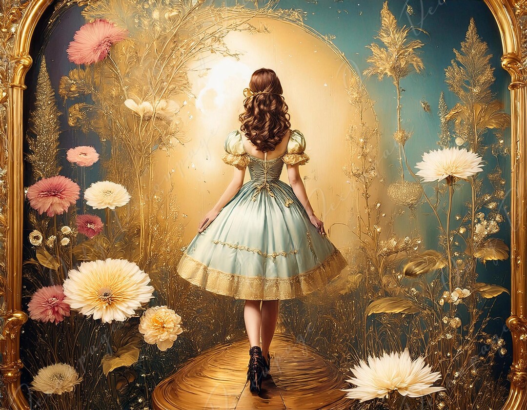 Large Decoupage Paper - Fairytale Alice - 6 Size Options - Golden Hour ...