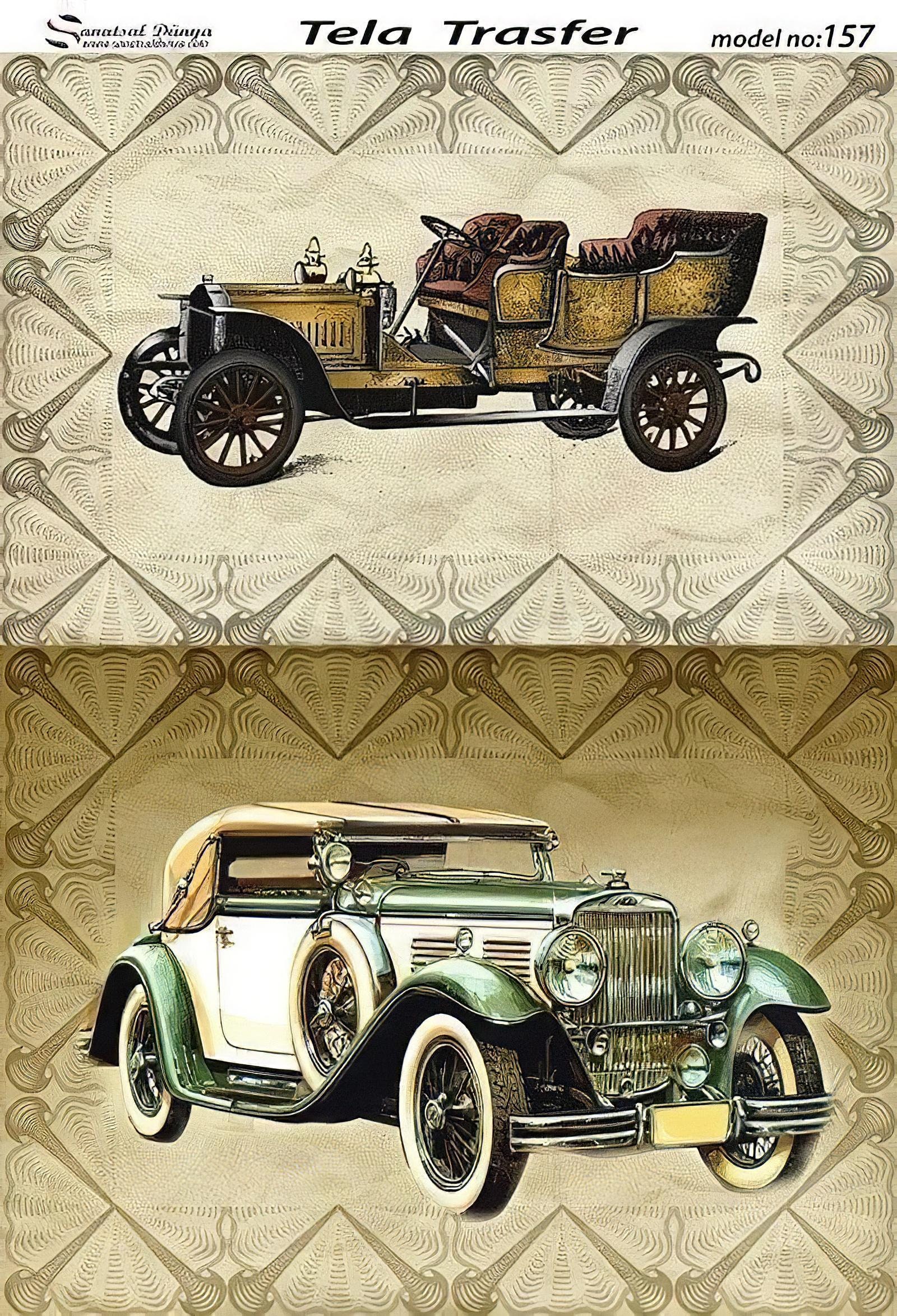 Vintage Car - Rolls Royce - Decorative Decoupage Paper - for Furniture ...