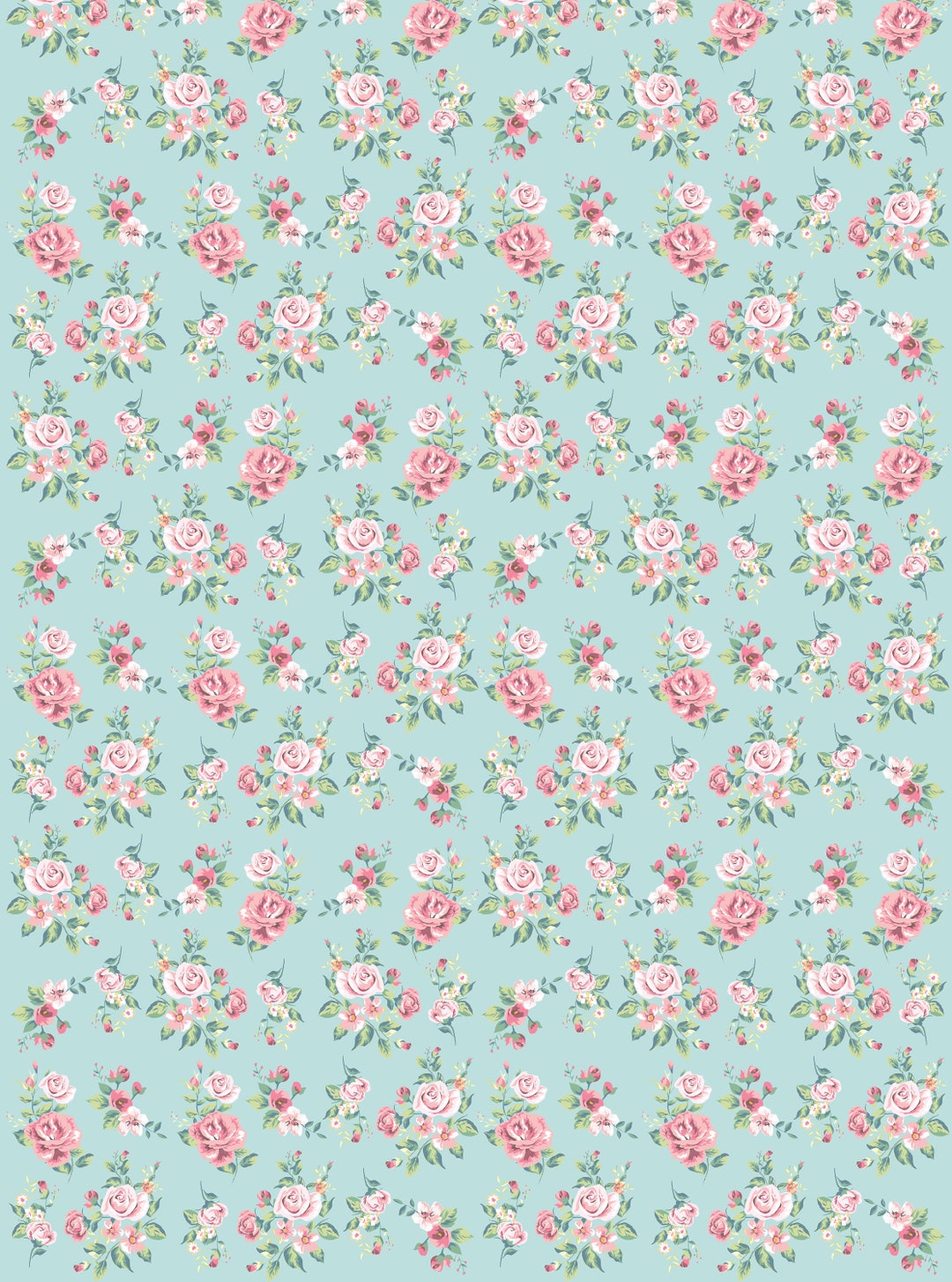 Rose Pattern Decoupage Paper - Decoupage Art - Large Size Rice Paper ...