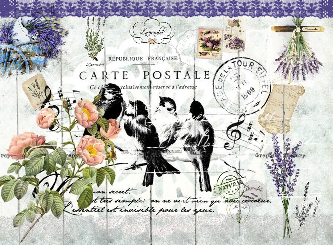 Large Decoupage Paper - Decoupage Art - Rice Paper for Decoupage ...