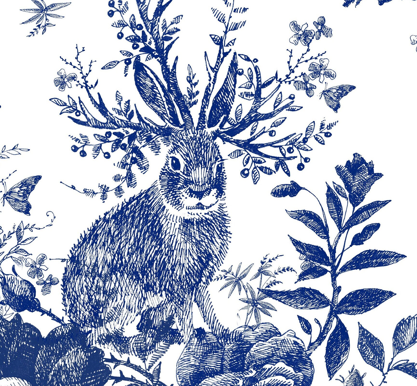 Blue Decoupage Paper for Furniture - Rice Paper Decoupage - Large ...