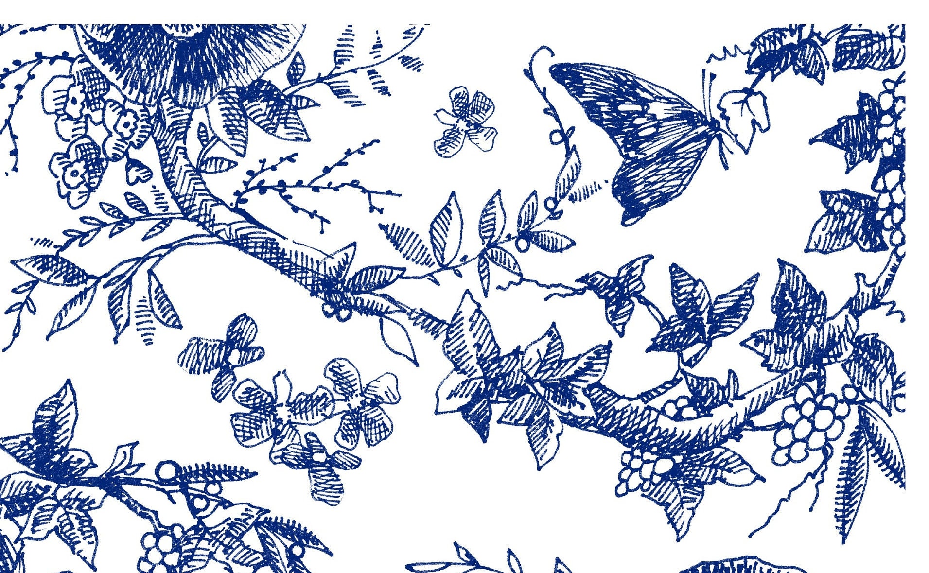 Blue Decoupage Paper for Furniture - Rice Paper Decoupage - Large ...