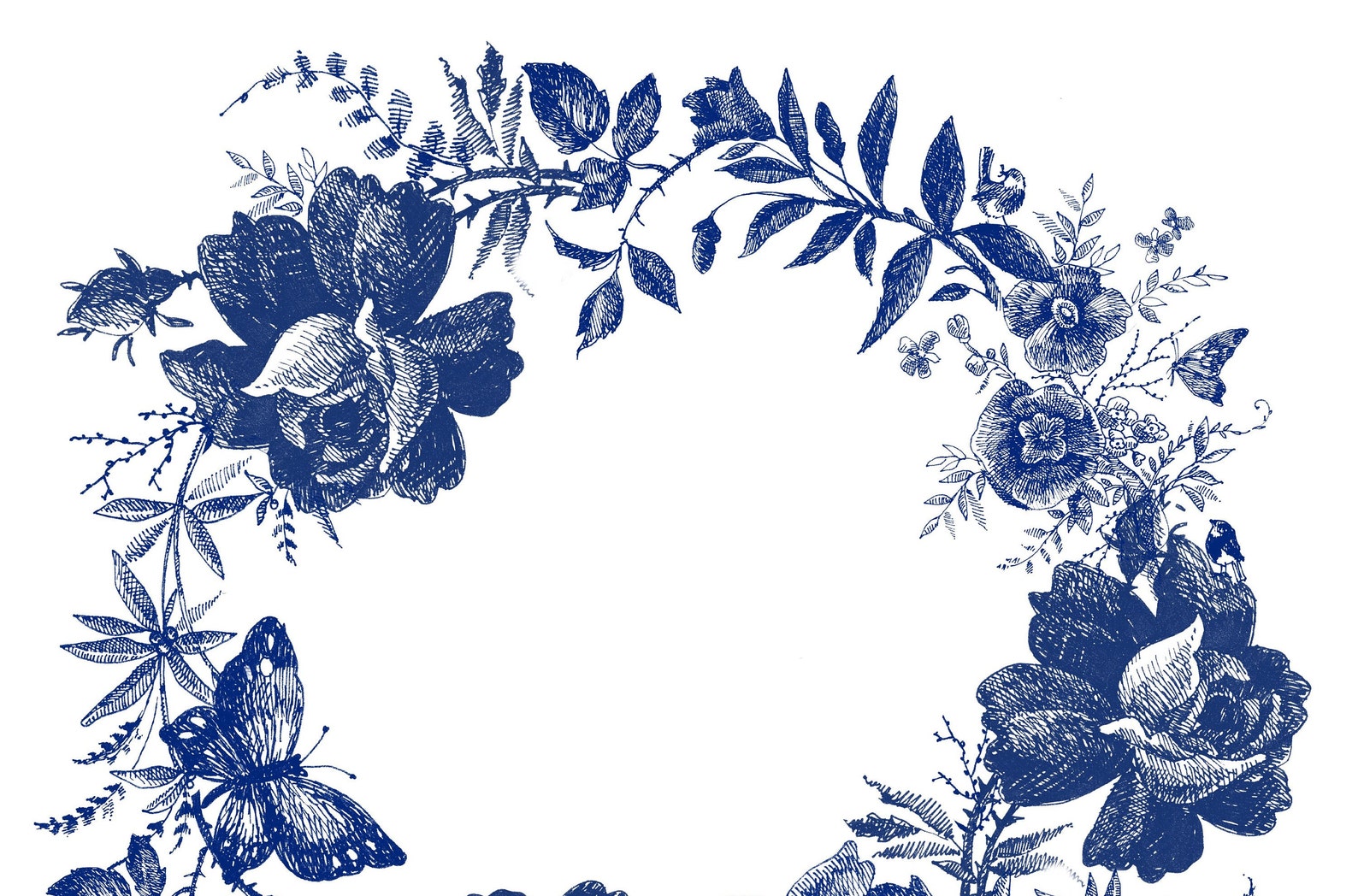 Blue Decoupage Paper for Furniture - Rice Paper Decoupage - Large ...