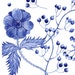 Blue Flowers Decoupage Paper for DIY Furniture - Large Vintage Rice ...