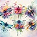 Colorful Dragonfly - Large Decoupage Paper for Furniture - Rice Paper ...