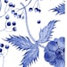 Blue Flowers Decoupage Paper for DIY Furniture - Large Vintage Rice ...