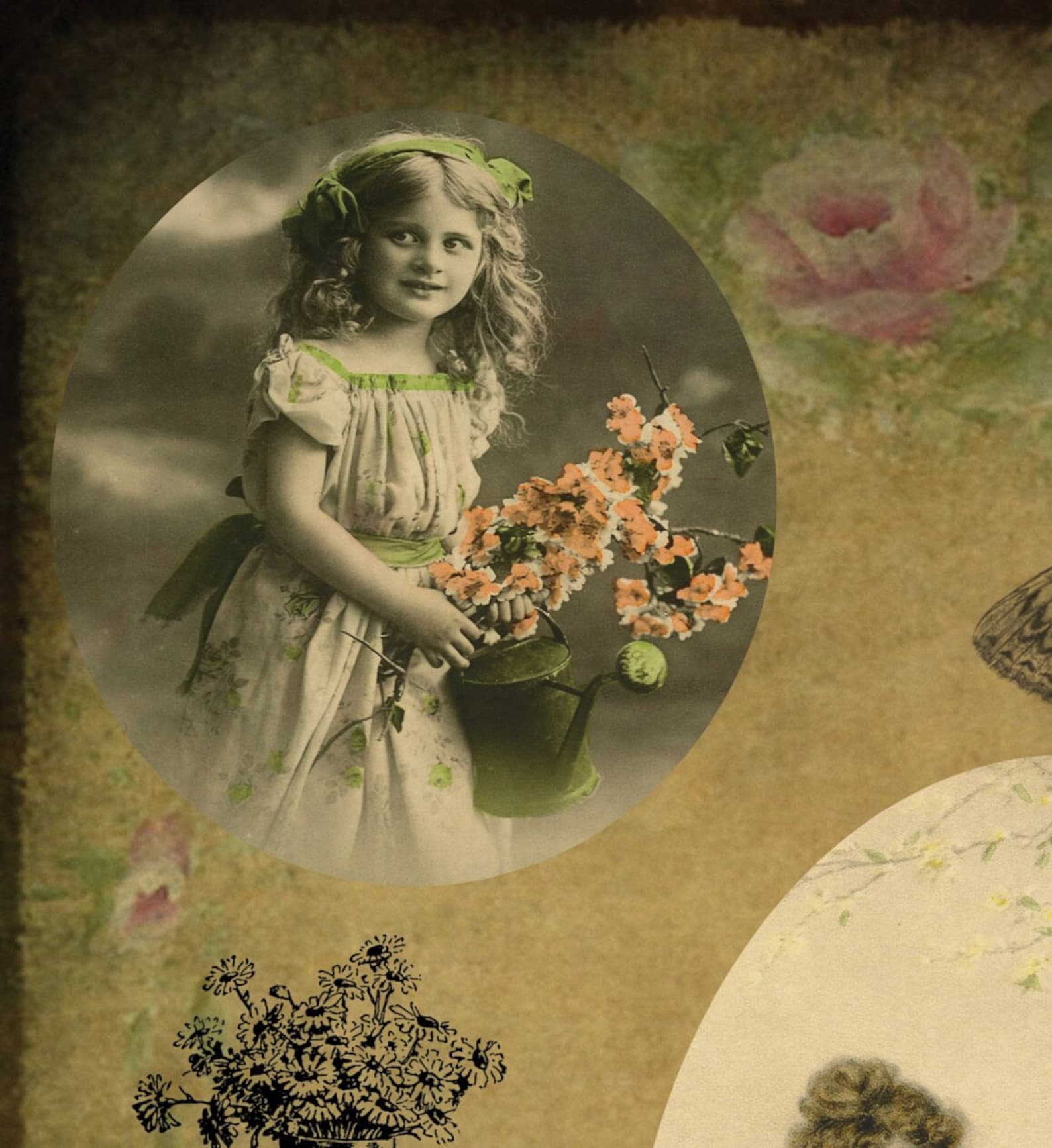 Mom & Child Vintage Decoupage Paper - Decoupage Art - Large Size Rice ...
