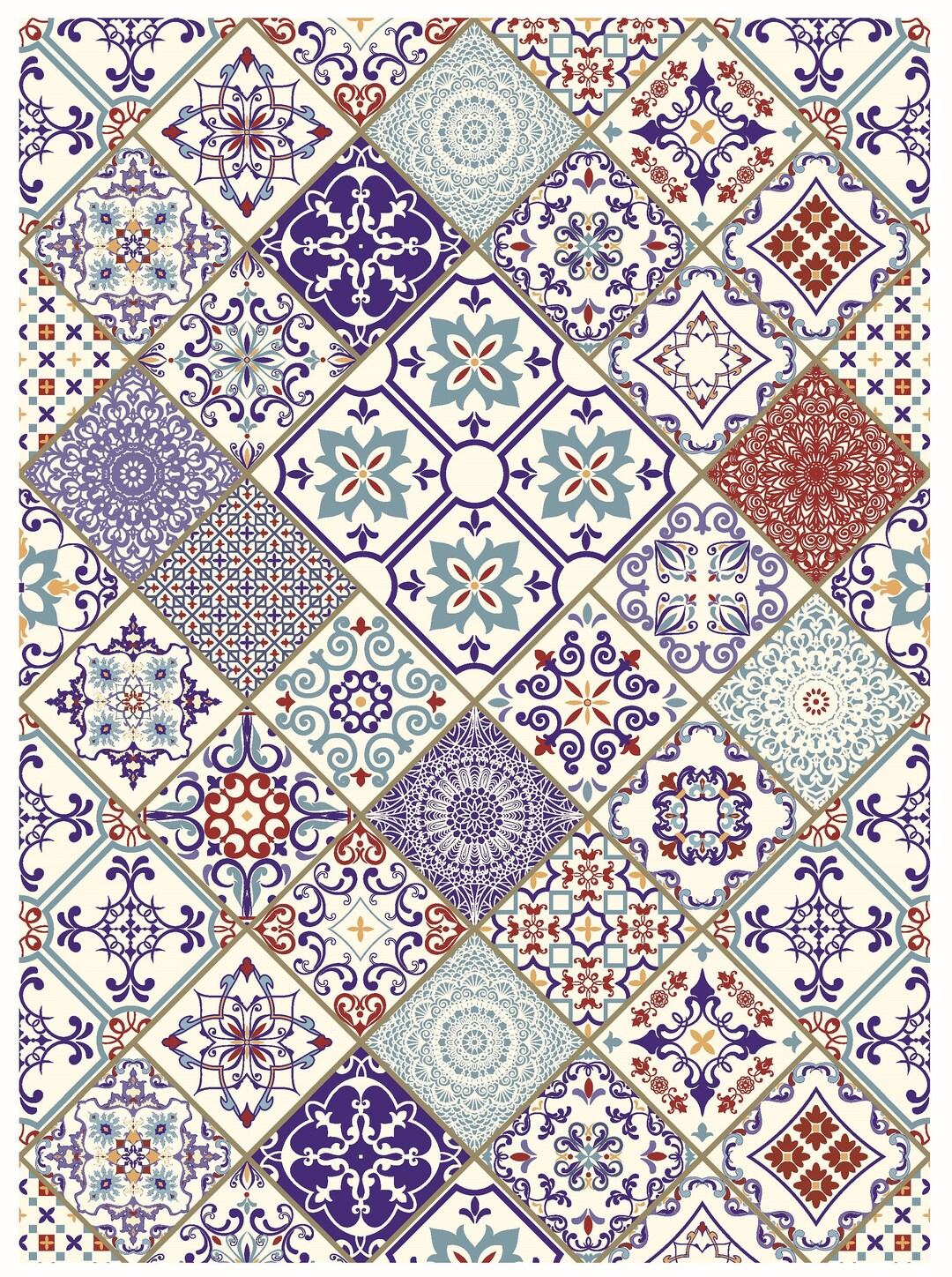 Authentic Pattern - Large Decoupage for Furniture - Rice Paper ...