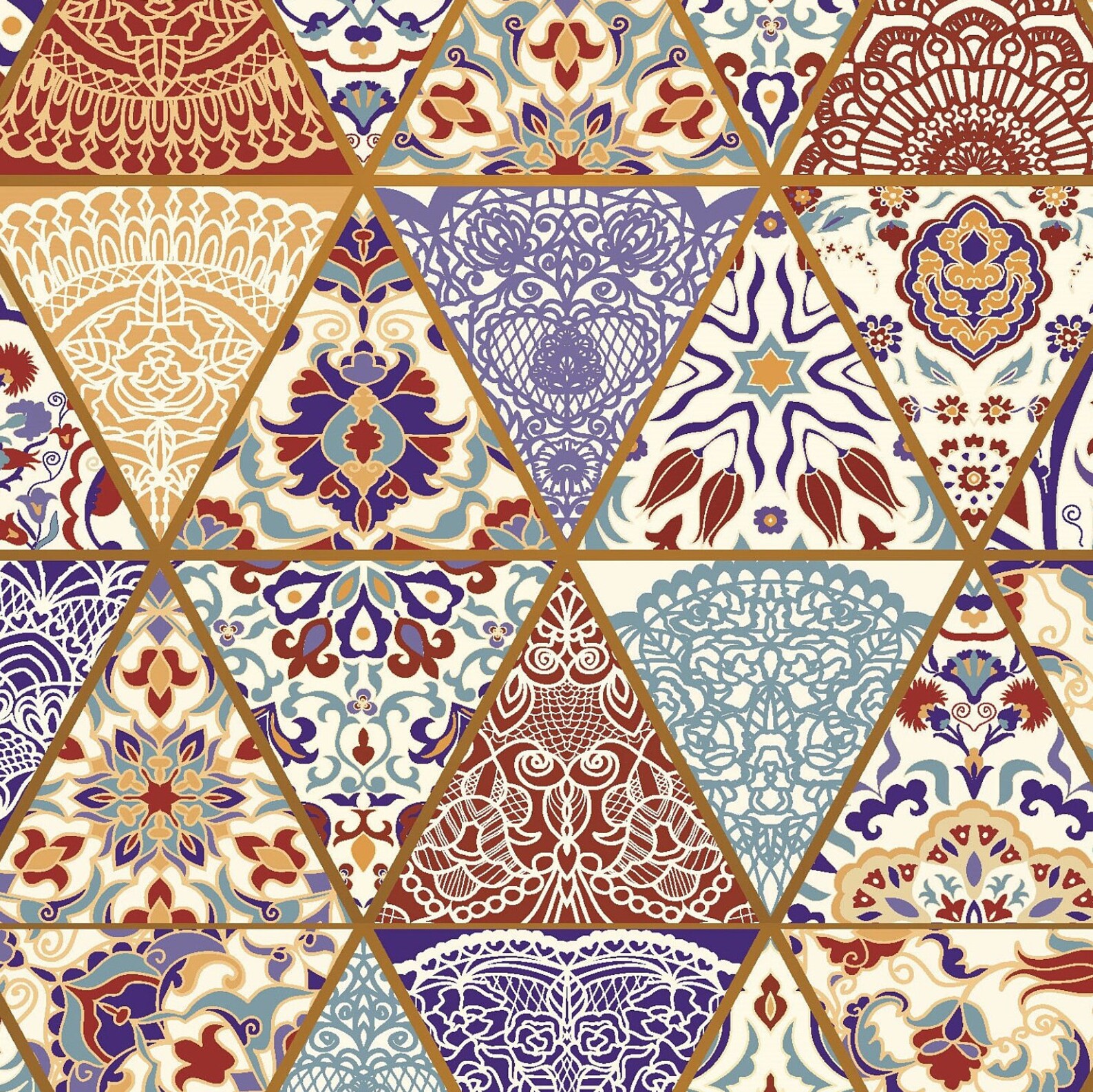 Authentic Tulip Pattern - Large Decoupage for Furniture - Rice Paper ...
