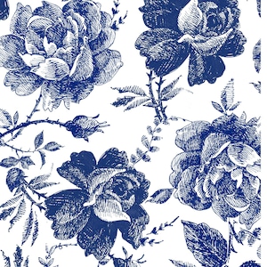 Blue Decoupage Paper for Furniture - Rice Paper Decoupage - Large ...