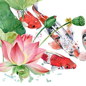Exotic Fish - Decoupage Paper for Furniture - Floral Craft Paper ...