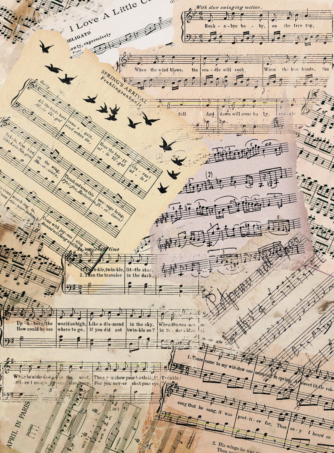 Large Decoupage Paper Decoupage Art Rice Paper for Decoupage Decoupage ...