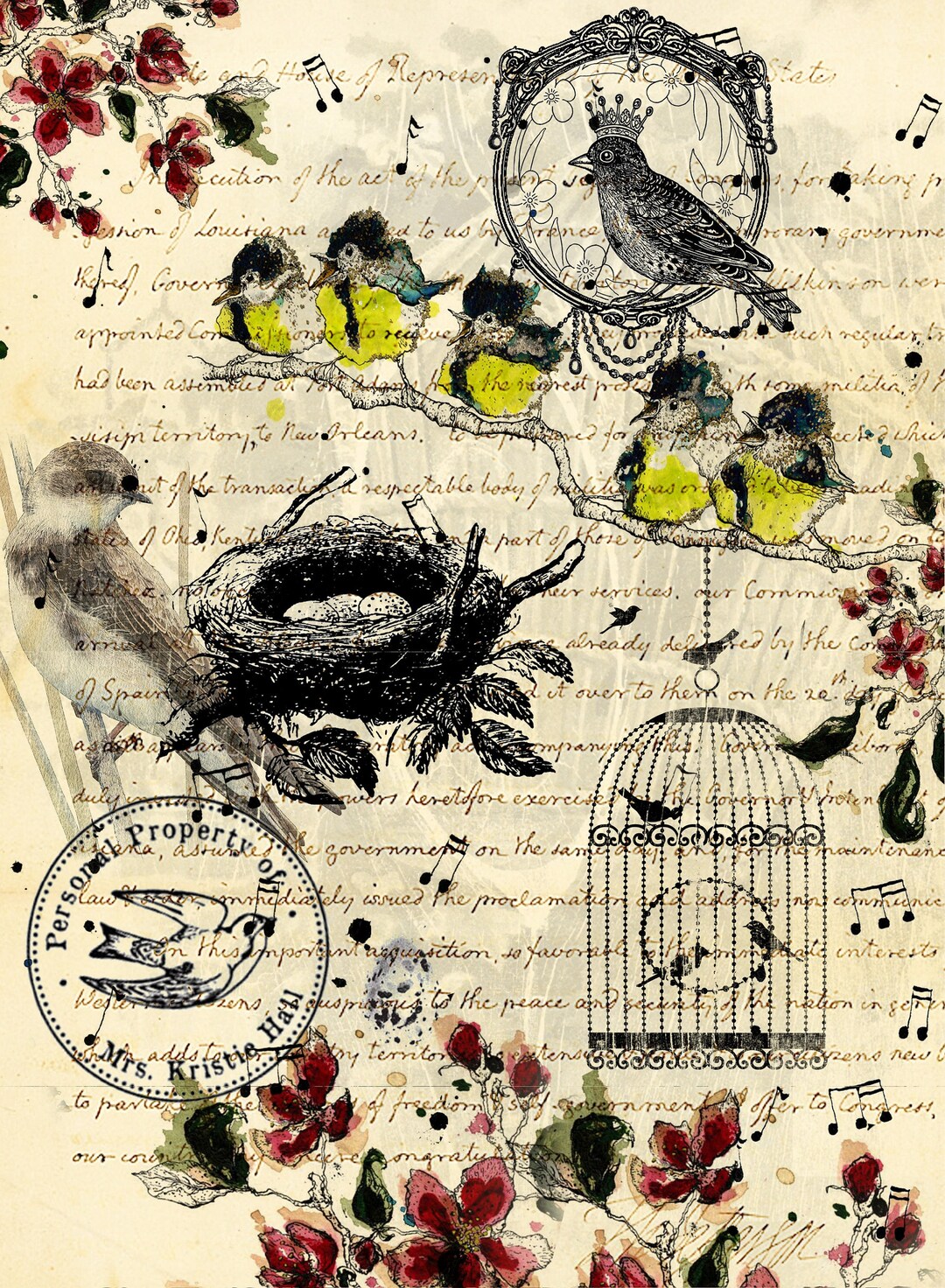 Large Decoupage Paper - Decoupage Art - Rice Paper for Decoupage ...