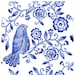 Blue Bird Decoupage Paper for Furniture - Rice Paper Decoupage - Large ...