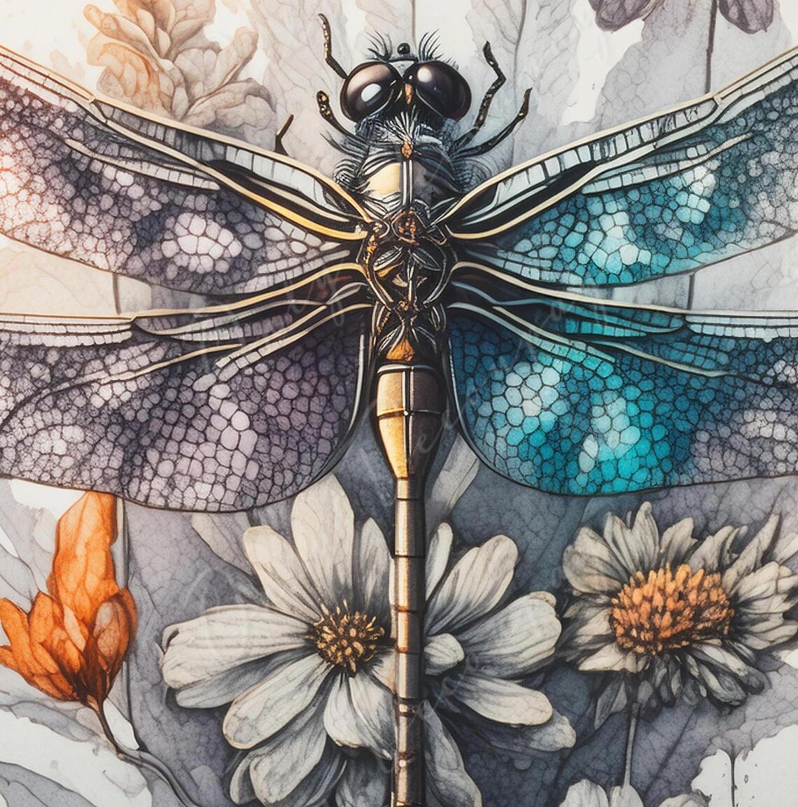 Dragonfly - Large Decoupage Paper for Furniture - Rice Paper ...
