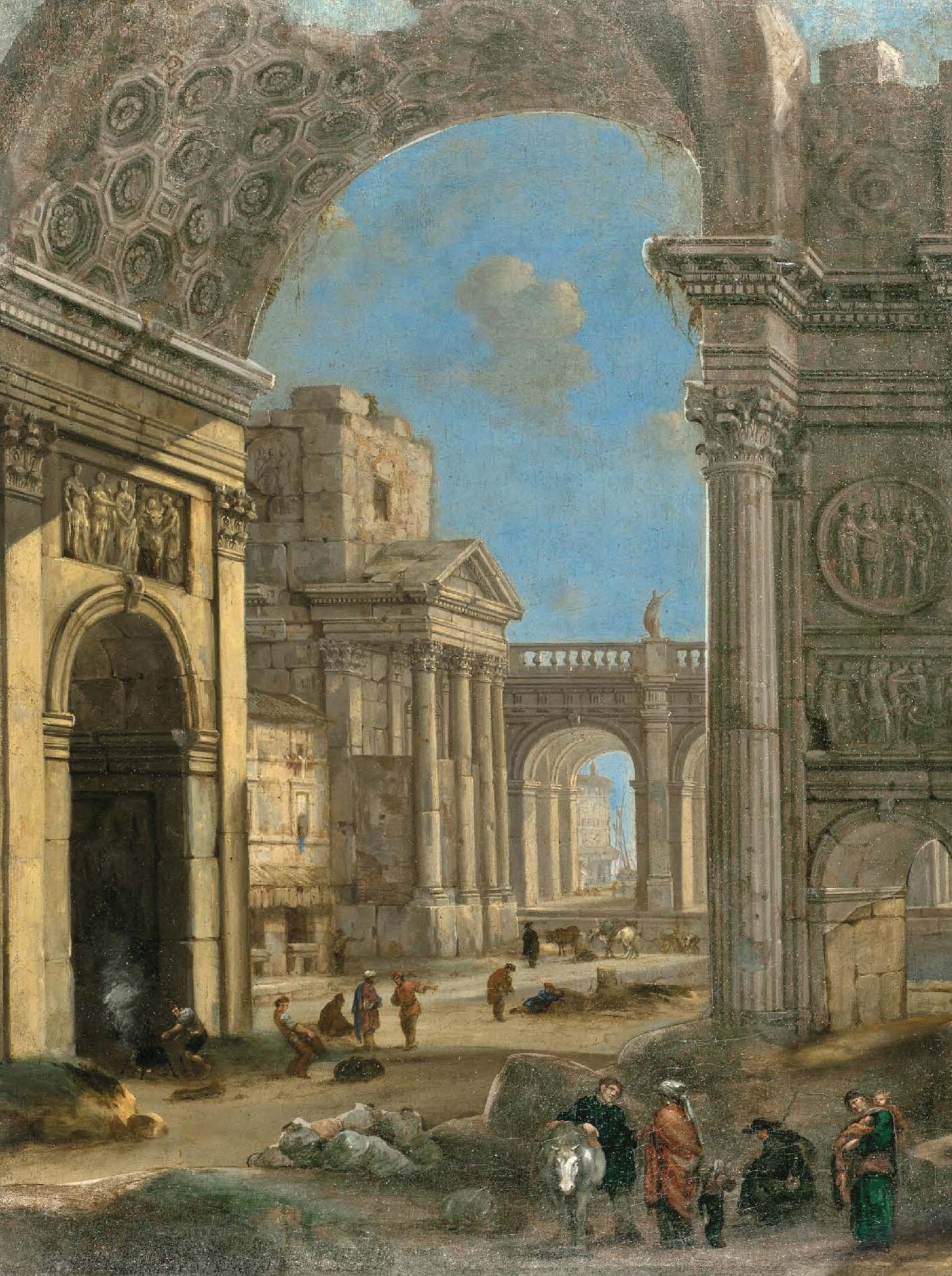 Ancient Rome Structures - Paper for Decoupage - Large Size Vintage ...