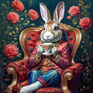 Fairytale Alice - Large Decoupage Paper - 6 Size Options - Tea Time ...