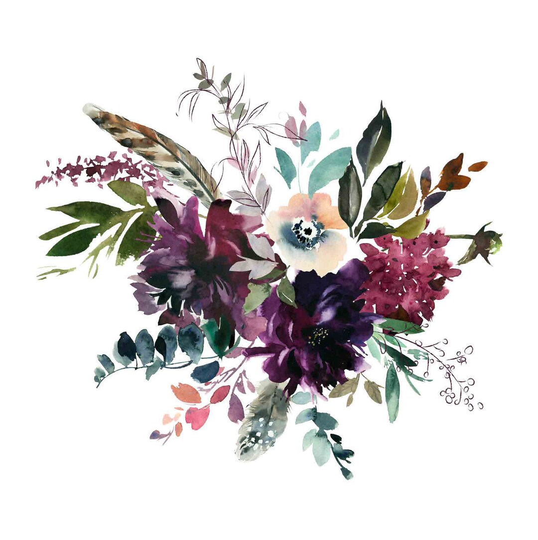 Watercolor Floral Rice Paper - Vintage Decoupage Paper for Furniture ...