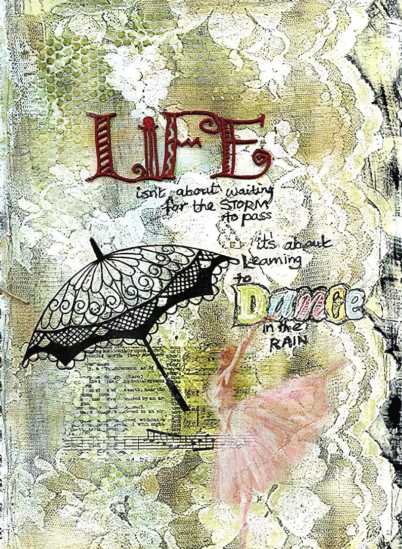 Umbrella Rain - Decorative Decoupage Paper - for Furniture - Big Size ...