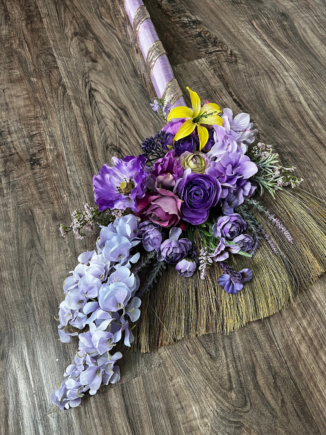 Disney Wedding Inspired Jumping Broom (name: Rapunzel) - Etsy