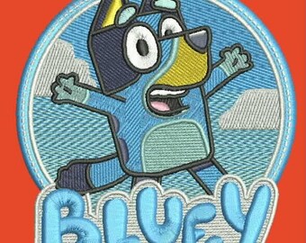 Bluey Embroidery Design | Etsy