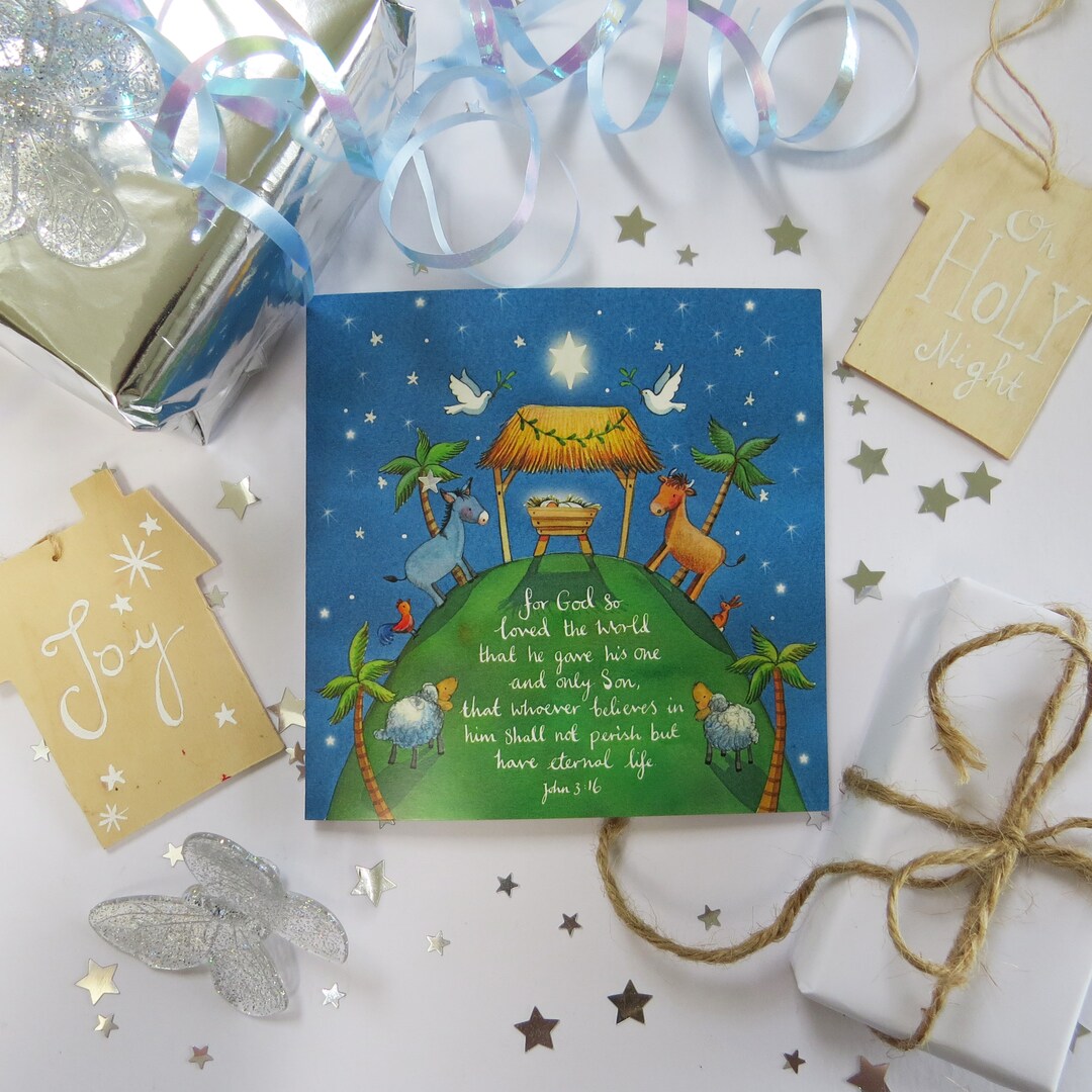 O Come Let Us Adore Him | 5 Pack | Christian Christmas Cards ...