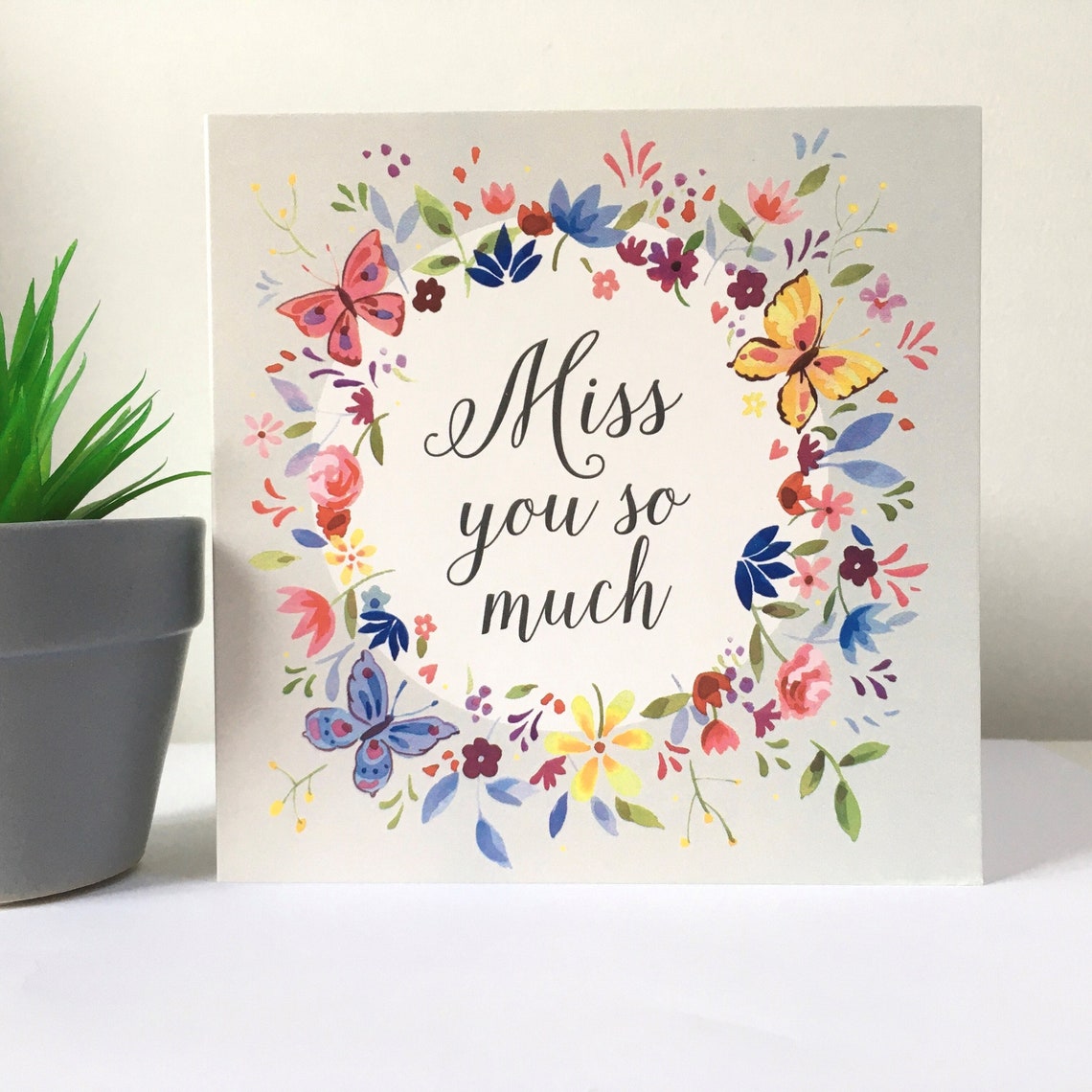 Miss You so Much Card Christian Card Encouragement - Etsy