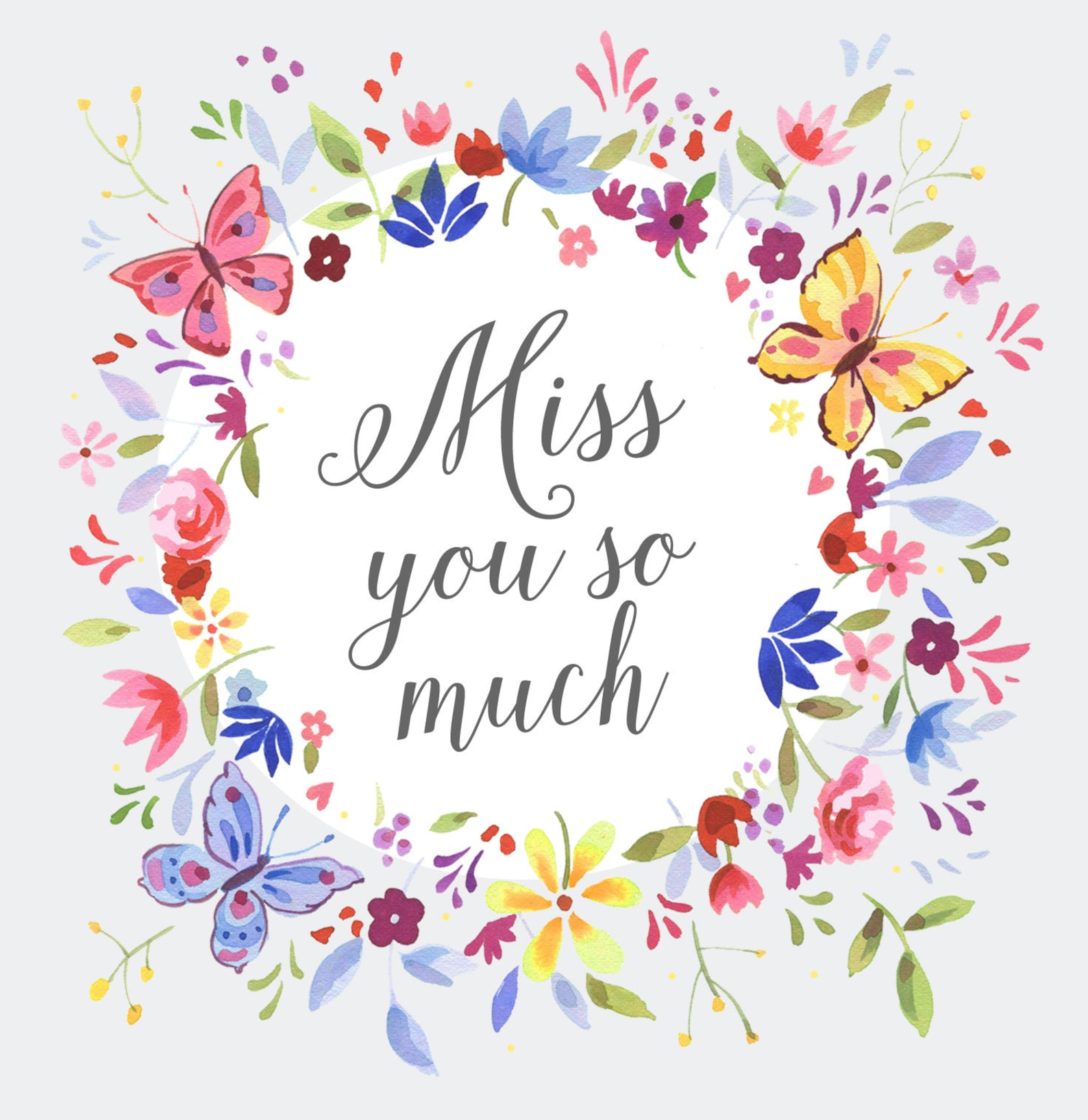 Miss You so Much Card Christian Card Encouragement | Etsy