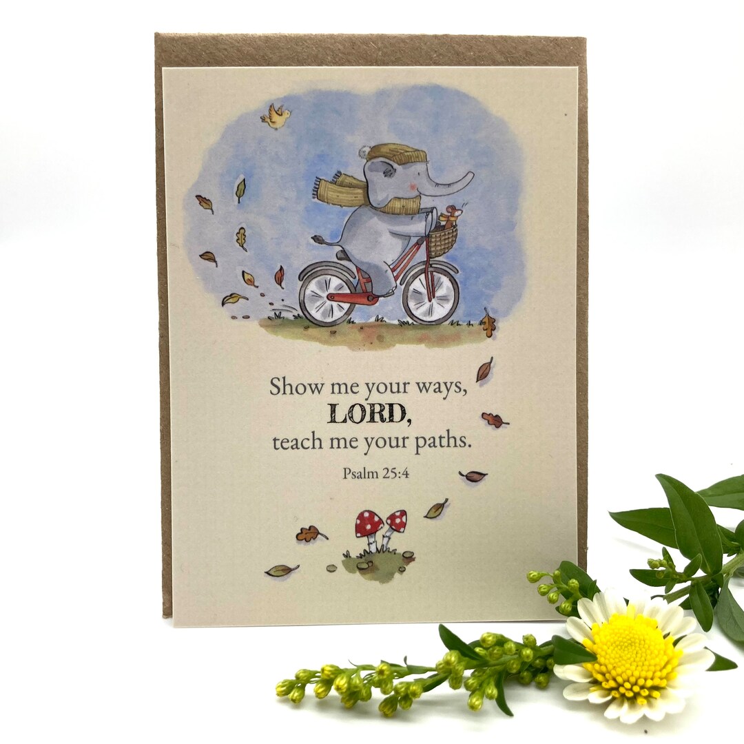 Show Me Elephant Keepsake Card | Christian Stationary and Greetings ...
