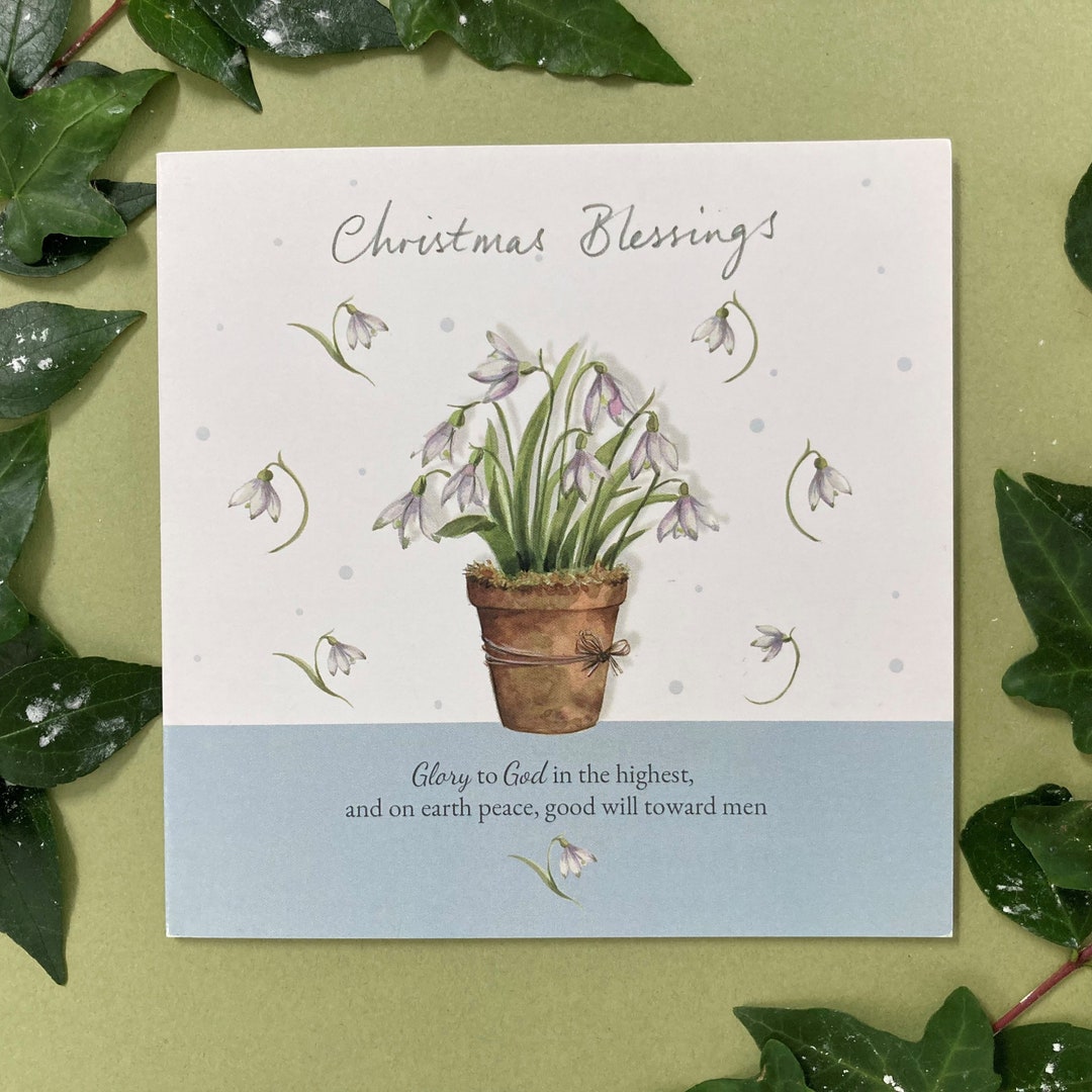 Snowdrop Blessings | 5 Pack | Christian Christmas Cards | Scripture ...