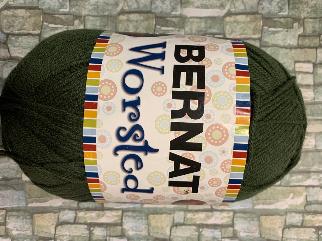 Destash Bernat Worsted Yarn, 1 Skein, 14 Oz, Pine Bough lot Mz - Etsy