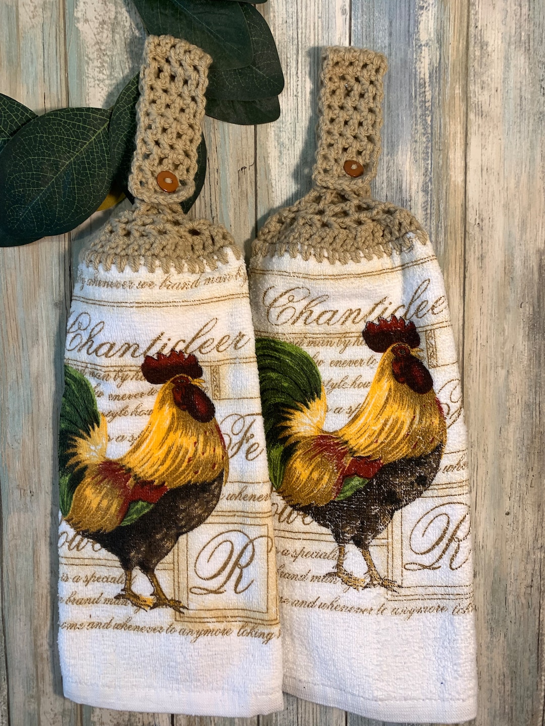 Barnyard King, Royal Rooster, Feathered Fowl Kitchen Towel With ...