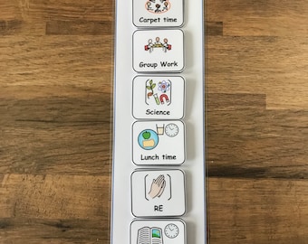 Now/next/then Sequencing Board & 60 Symbols Visual Aid for Asd/adhd ...