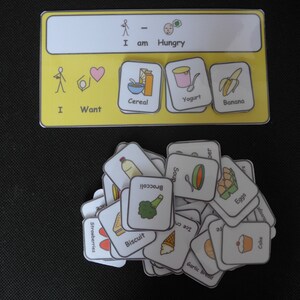I Am Hungry I Want Board & 56 Picture Symbols Visual Support/aid for ...