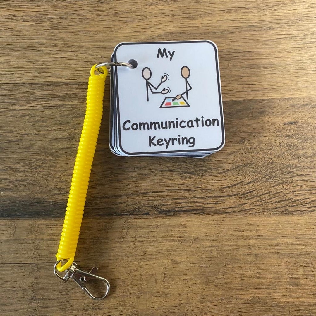My Communication Keyring Visual Support Visual Aid for Asd/adhd/add ...