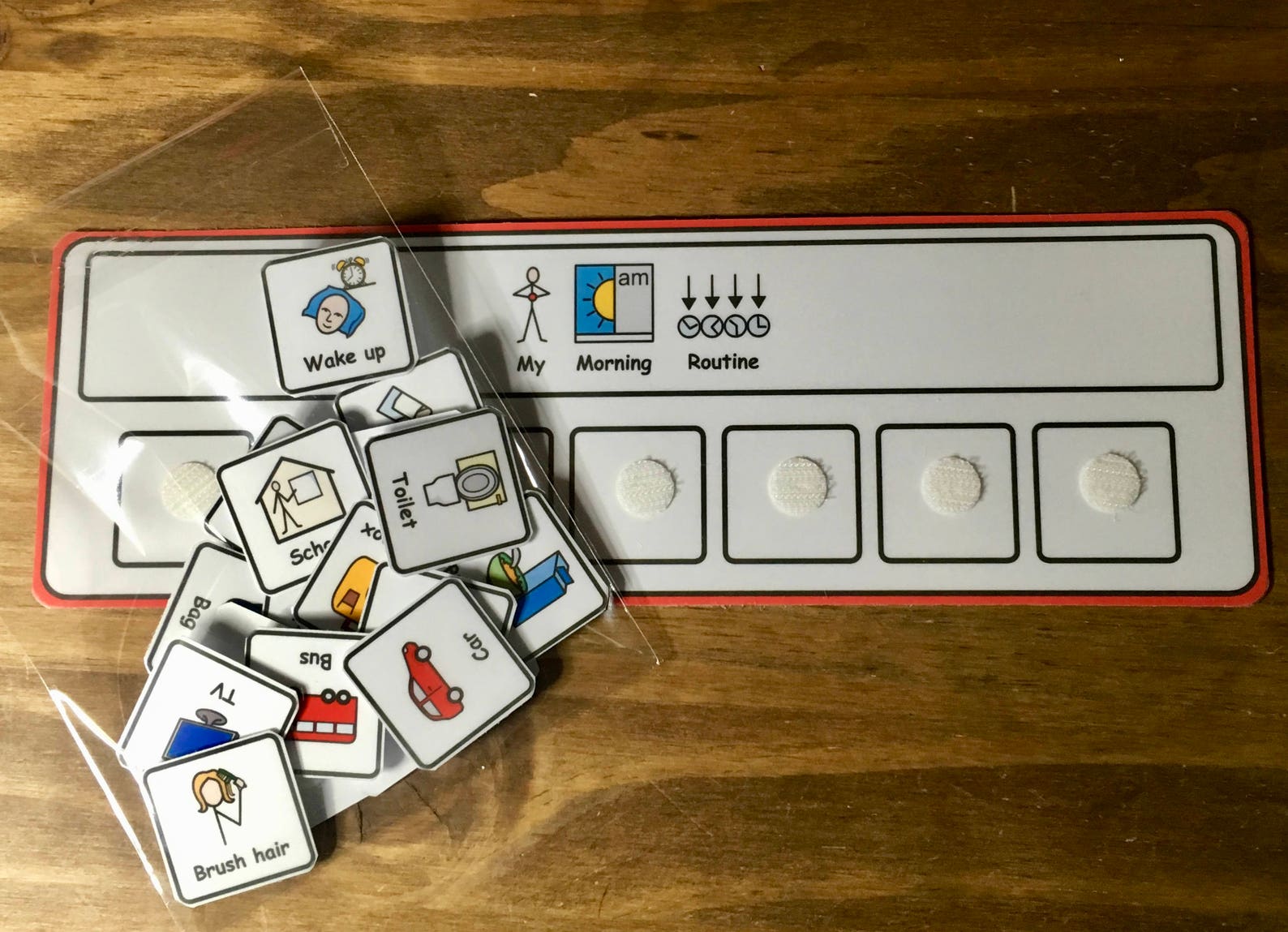 Small My Morning Routine Chart Visual Support Visual Aid for - Etsy