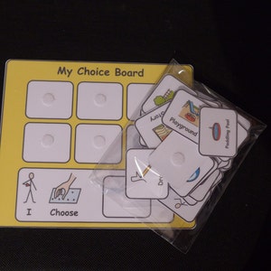 My Choice Board Communication Visual Support Visual Aid for Asd/adhd ...
