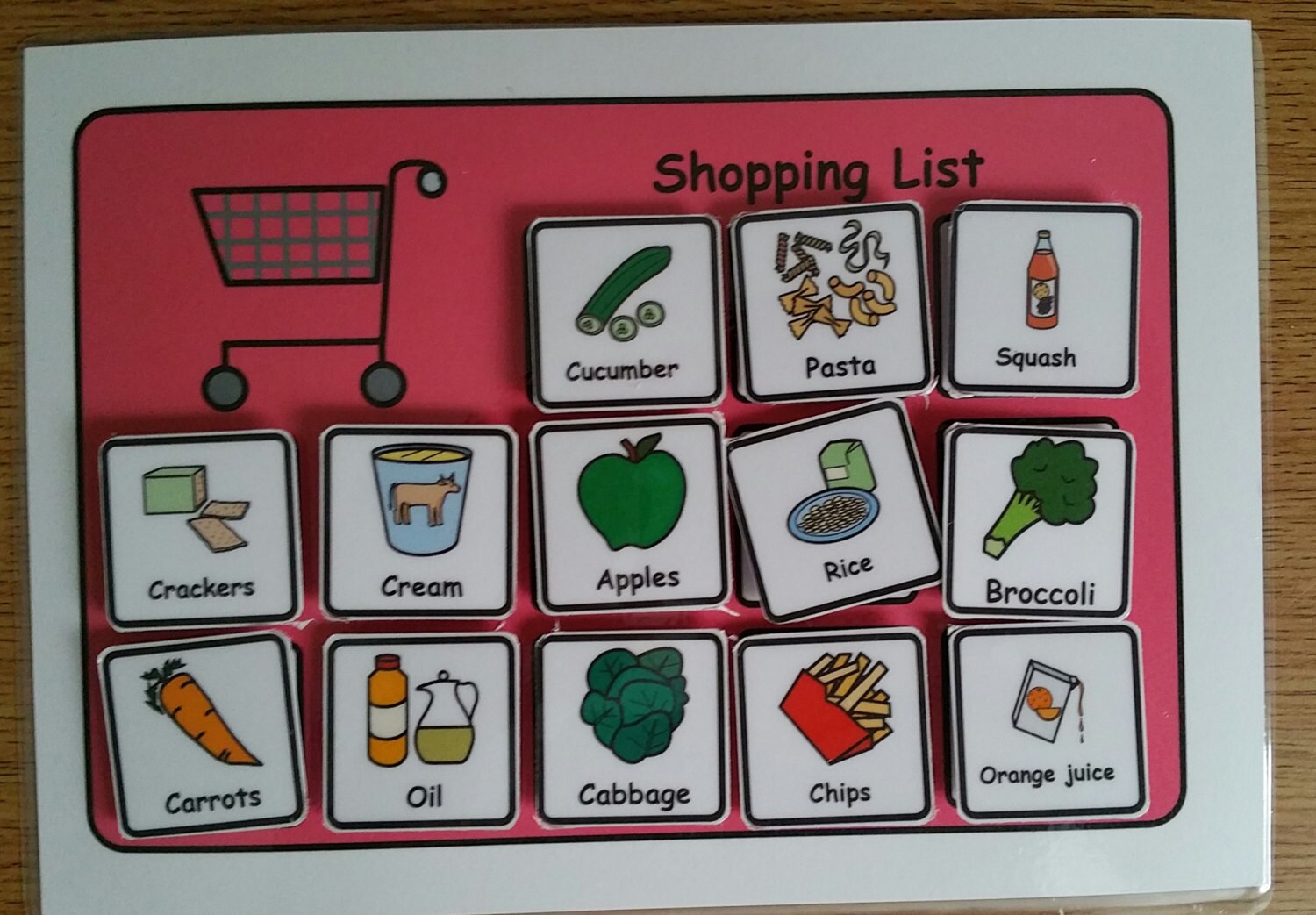 A5 Shopping List Visual Aid for Asd/adhd/add/learning - Etsy