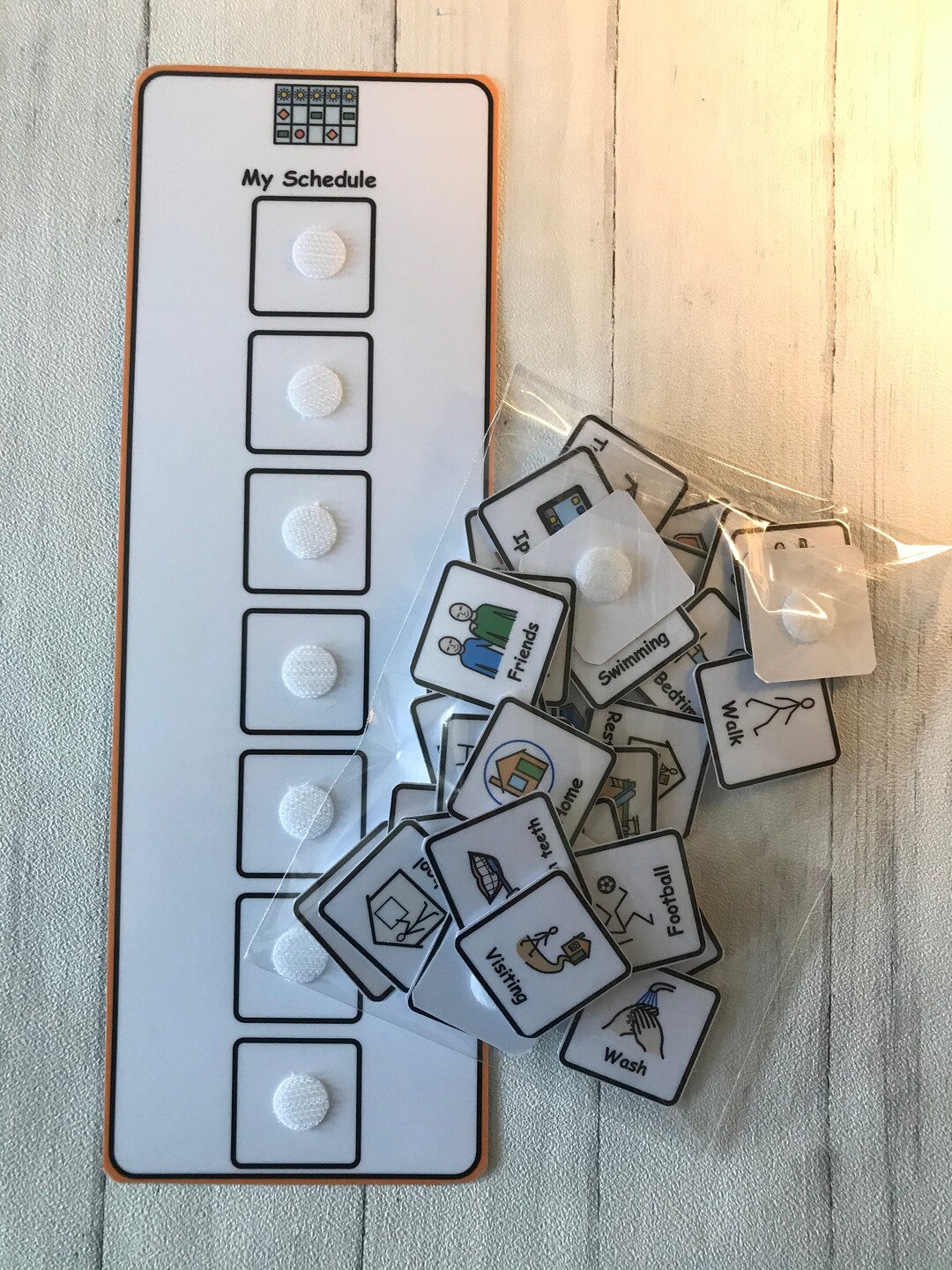 Small Daily Schedule Chart Visual Support Visual Aid for - Etsy