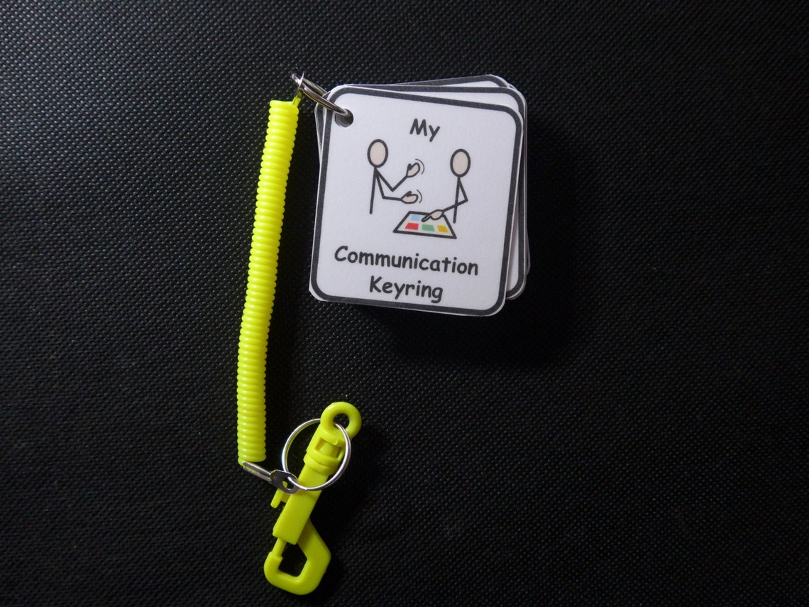 My Communication Keyring Visual Support Visual Aid for - Etsy UK