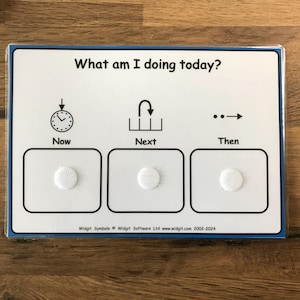 Now/next/then Sequencing Board & 60 Symbols Visual Aid for Asd/adhd ...
