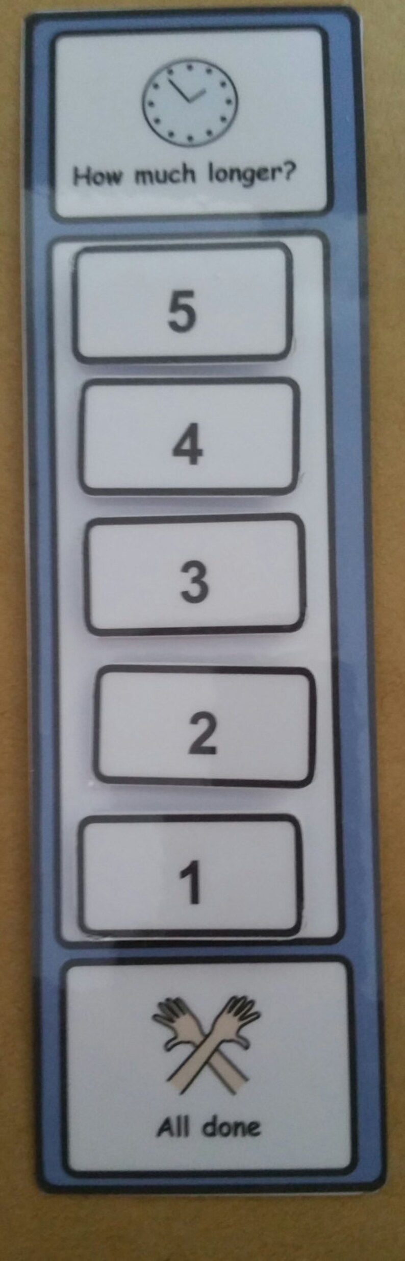 How Long Countdown Strip Visual Support/aid for - Etsy