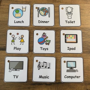 My Communication Keyring Visual Support Visual Aid for Asd/adhd/add ...