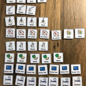 Weekly Schedule Planner Routine Daily Visual Timetable Visual Aid for ...