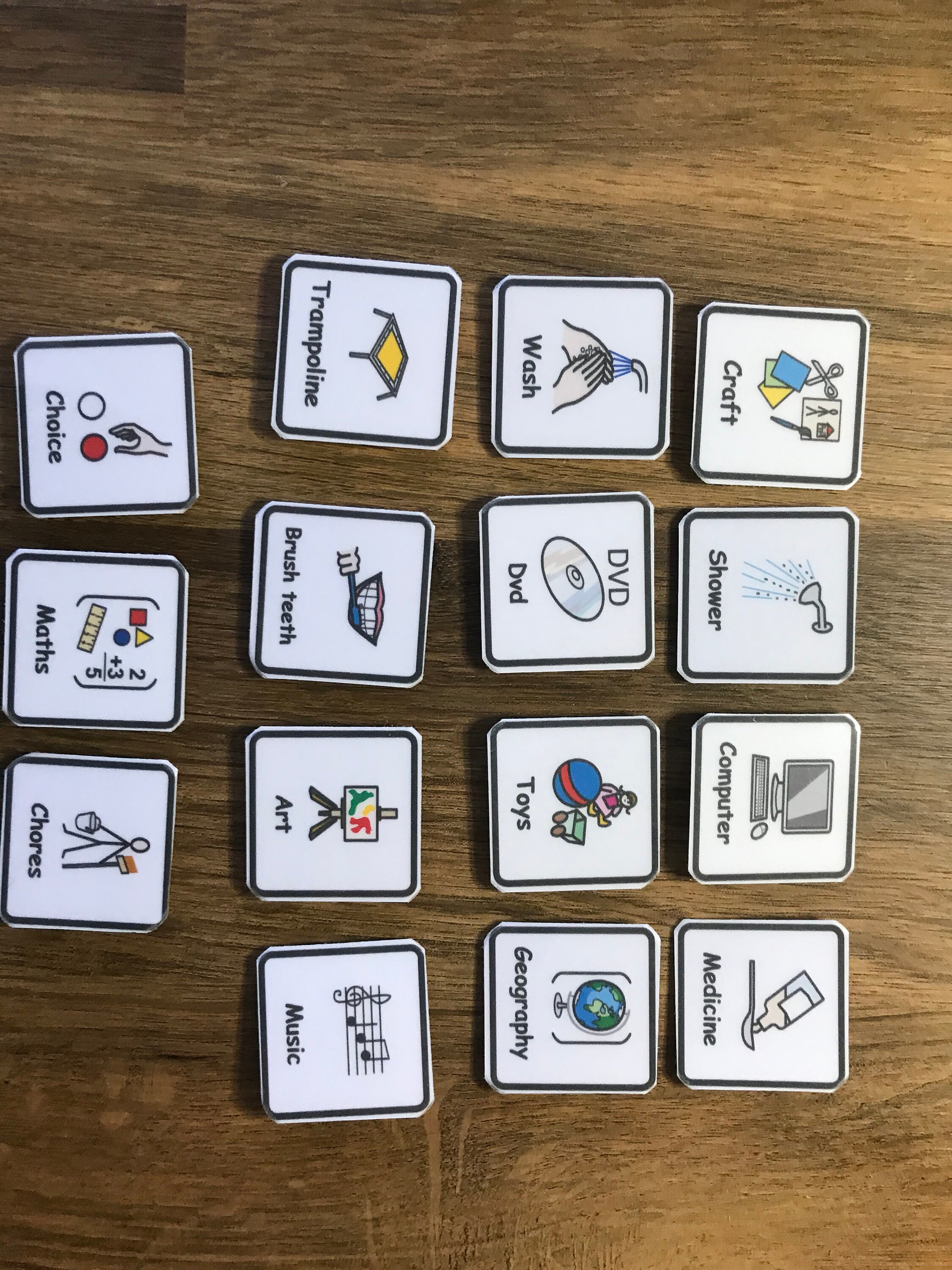 Small Morning & Afternoon Schedule Charts Visual Aids Home - Etsy