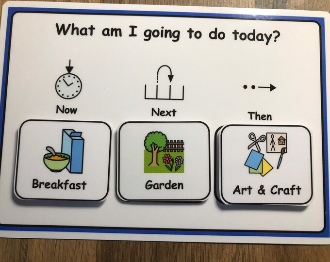 Now/next/then Sequencing Board & 60 Symbols Visual Aid for - Etsy UK
