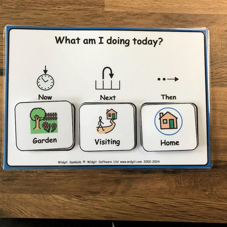 Now/next/then Sequencing Board & 60 Symbols Visual Aid for Asd/adhd ...
