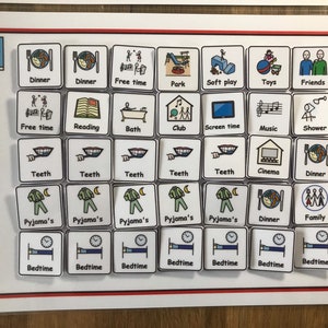 Weekly Schedule Planner Routine Daily Visual Timetable Visual Aid for ...