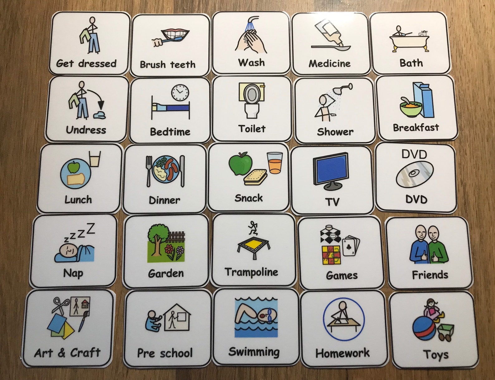 Now/next/then Sequencing Board & 60 Symbols Visual Aid for | Etsy